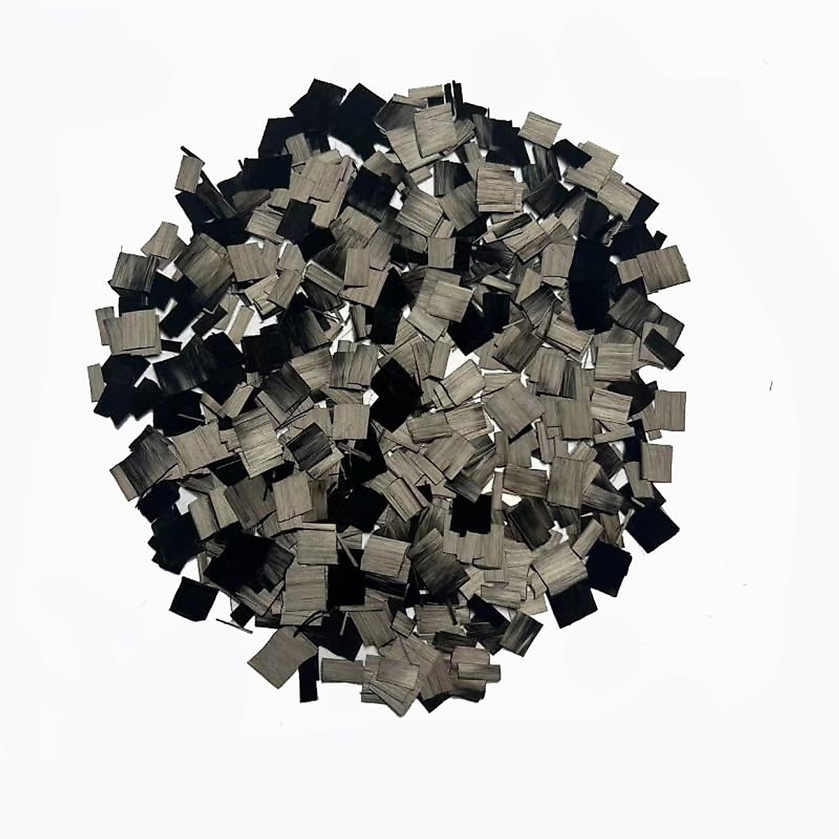 Generic 9mm Short Cut Carbon Fiber for Automotive Surface Effect Coating, Pattern and Texture Specific (500, Grams), black