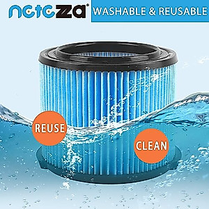 VF3500 Replacement 3-Layer Filter Compatible with riged VF3500 3-4.5 Gallon Vacuum Cleaner WD4050 WD4070 WD4522, 2 PACK