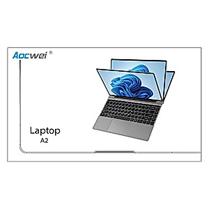 Ruzava Laptop Windows 10 14" 64GB Storage Support 1TB SSD Expansion 6GB RAM 1920x1080 FHD Traditional Laptops Computer 2.4G+5G WiFi Bluetooth 4.2 USB HDMI Aocwei for Work Study -Gray