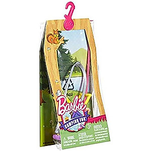 Barbie Camping Fun Accessory Pack-Fishing Pole, Compass, Binoculars 4 Pieces