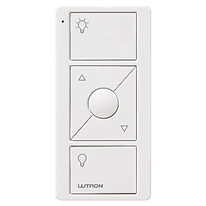 Lutron Pico Smart Remote Control for Caséta Smart Dimmer Switch | PJ2-3BRL-WH-L01R | White
