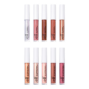 e.l.f. Cosmetics Naughty & Nice Lip Gloss Vault, Lip Glosses For Shiny & Plump Lips, Infused With Vitamin A & E, Vegan & Cruelty-Free, 10 Glosses