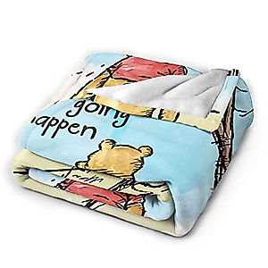 Yaz Throw Blanket Toddler Baby Boys Girl Cute Bear Nursery Crib Bedding Cozy Luxury Soft Flannel Blanket Sofa Chair Bed Living Room Bedroom Adult 50''X40''