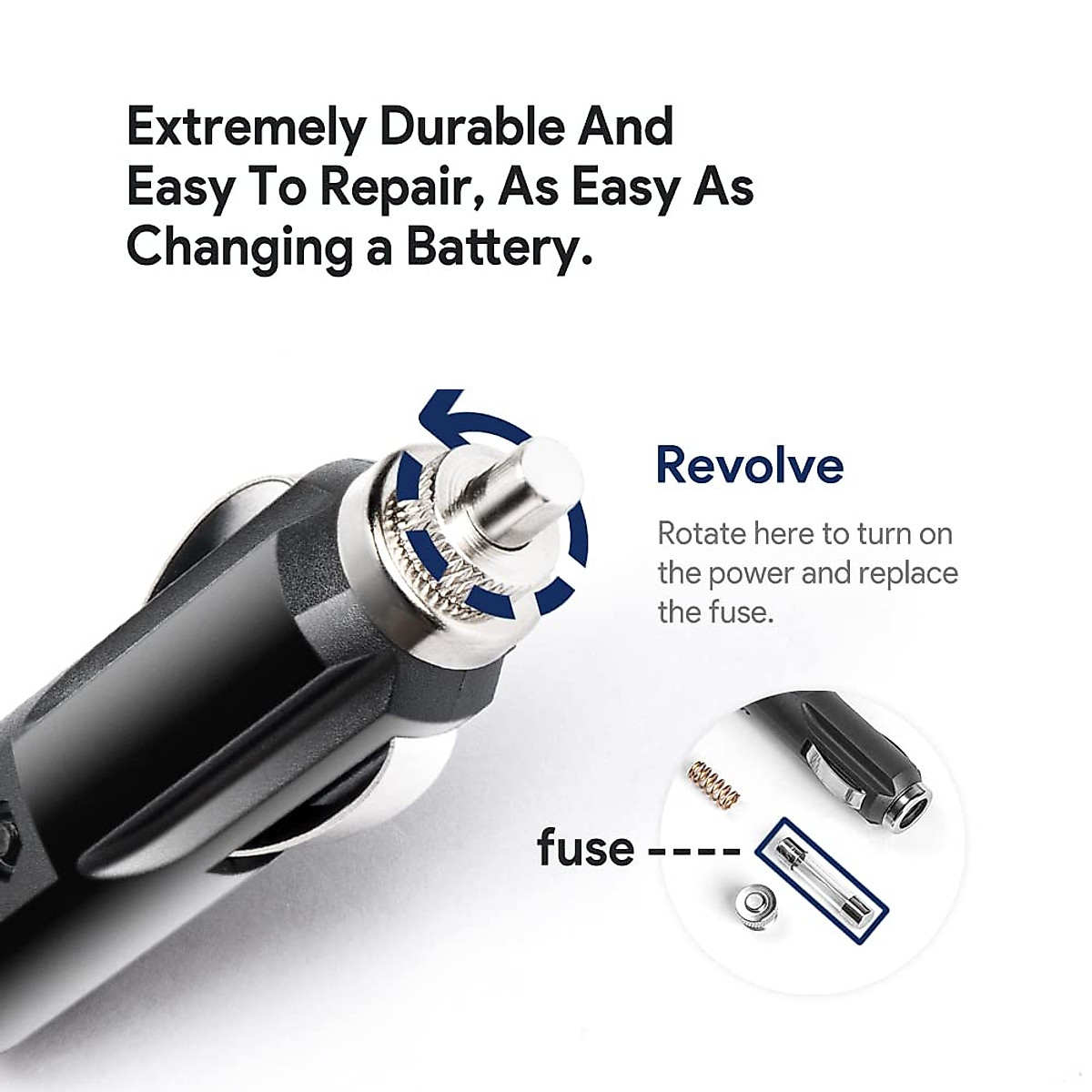 HKY DC Adapter Compatible with Jackery Portable Power Station Explorer 500 300 240 160 E160 E240 Honda HLS 290 HLS290 167Wh 240Wh Battery YHY-12005000 DS120060C8-W 32120000 56101600 Cigarette Lighter