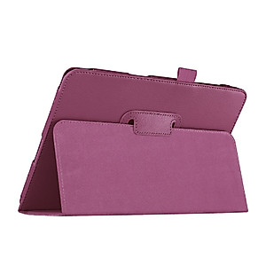 Asng for Samsung Galaxy Tab A 8.0 2015 Case - Slim Folding Cover Case with Auto Wake/Sleep and Stylus Pen Loop for Galaxy Tab A 8.0 Tablet SM-T350 2015 Release (NOT FITS 2017 Tab A 8.0) (Purple)