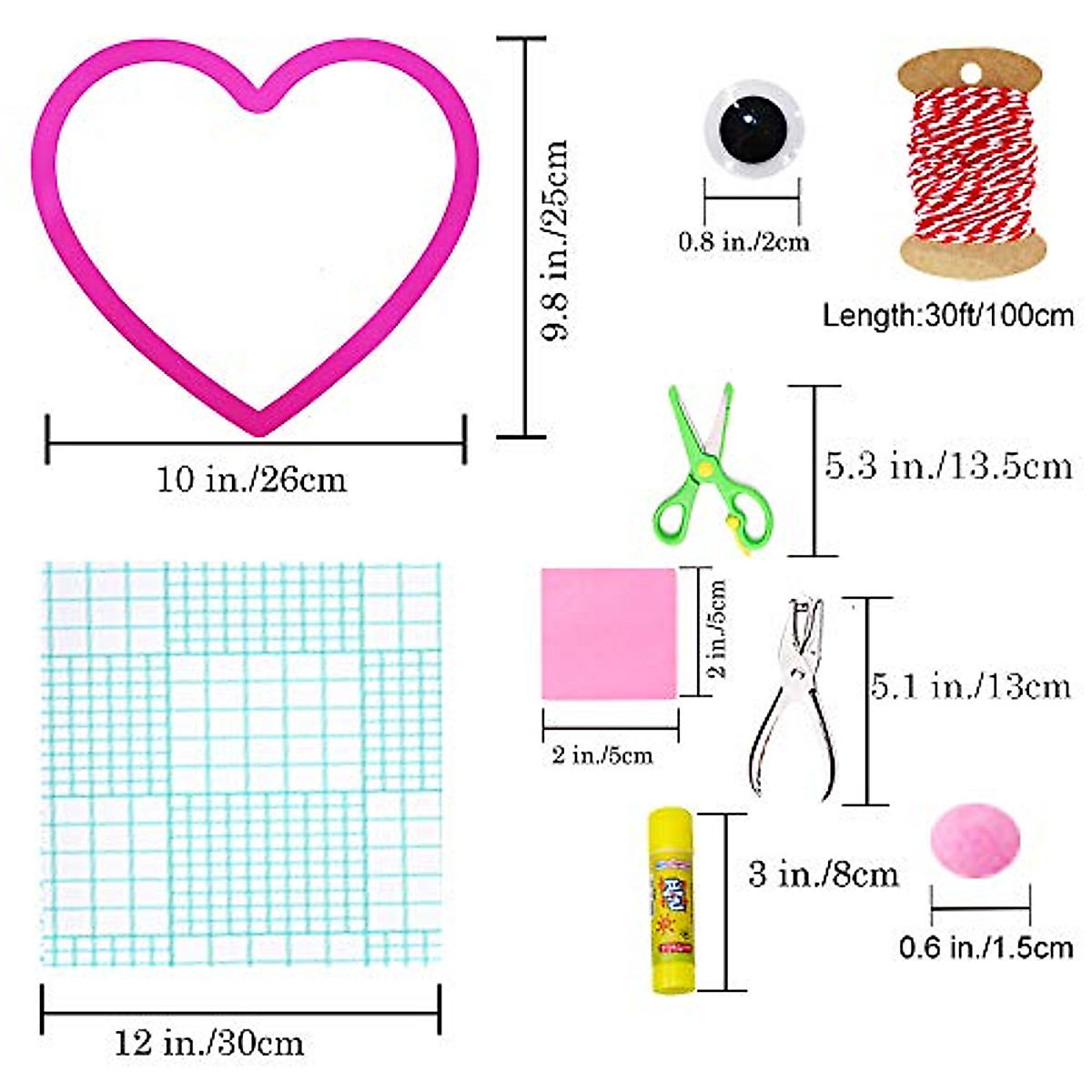 Exquiss 1200pcs Valentine Tissue Paper Suncatchers Heart Craft Valentine’s Day Heart Suncatchers Craft for Mother's Day Gift Kids Craft DIY Crafts