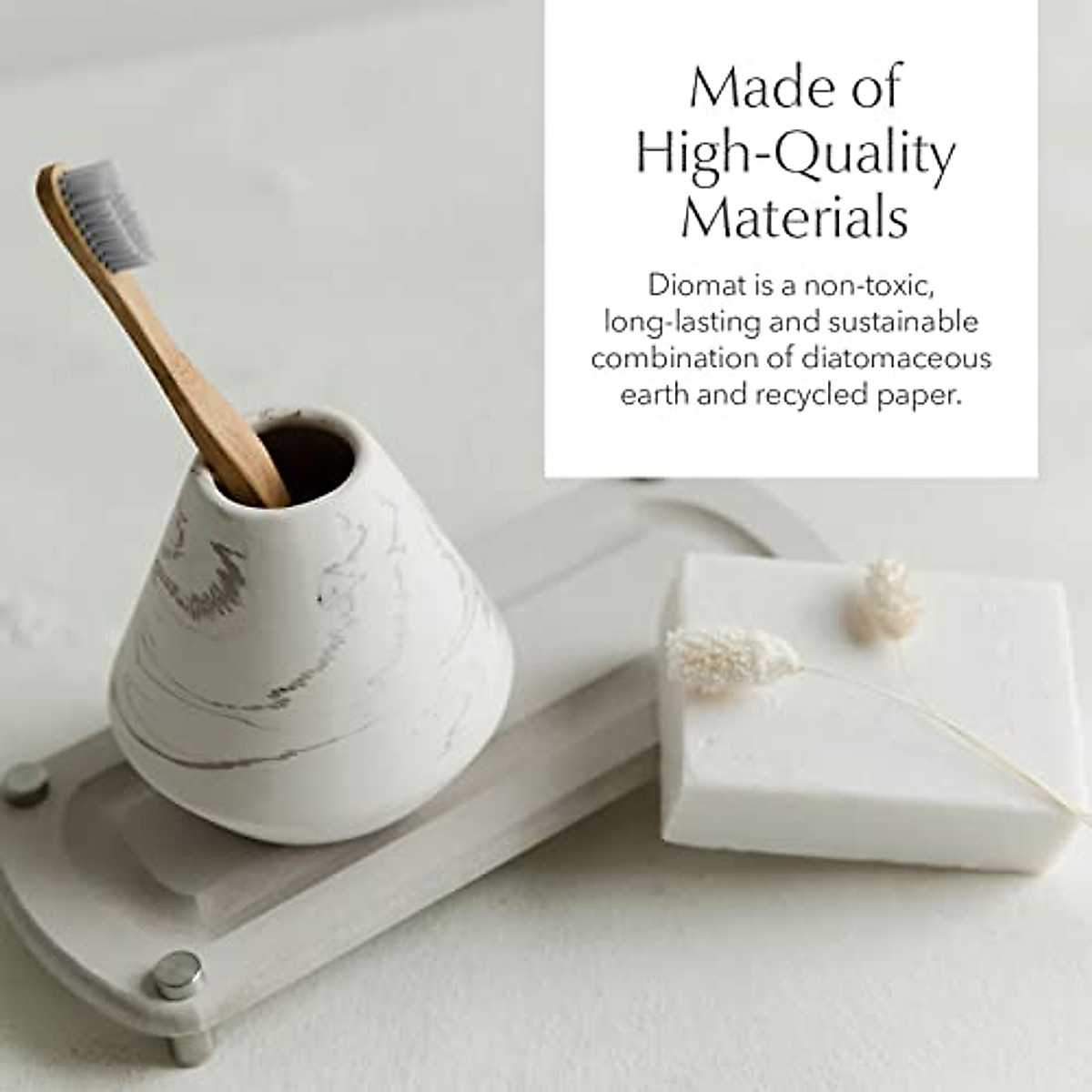 Dorai Home Sink Caddy – Dries Instantly and Prevents Moisture Buildup – Stainless Steel Feet with Rubber Bottom – Functional Design Created for The Modern Home – Sandstone