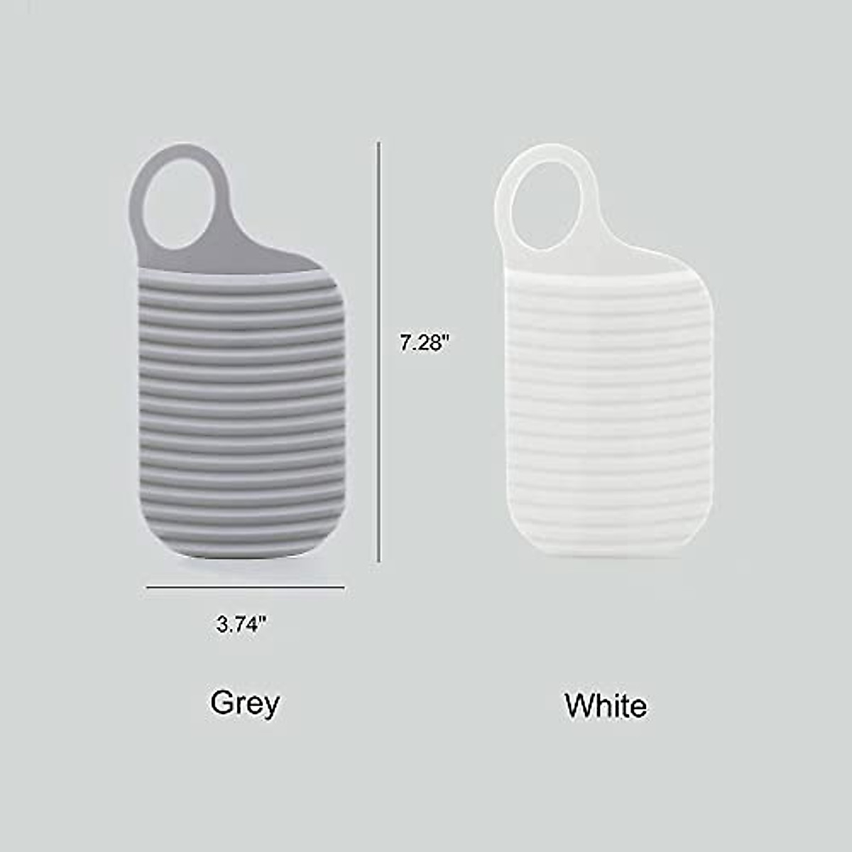 Mcles Antiskid Mini Washboard, 2 Pcs Travel hand Double sided Washboard, Collapsible Washboard, Laundry Pad, Soft Plastic Hand Folding Washboard, Cleaning Tools with Hanging Holes for Home Travel