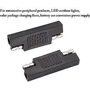 zdyCGTime 4Pack SAE Connector SAE Polarity Reverse Adapter 1.9"x0.28" Gender Charger, Solar Panel Battery Power Charger SAE Male to Male Plug Changer Adapter