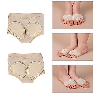 Daxin Half Sole Dance Shoes, Ballet Belly Dance Foot Thong Dance Paw Shoes Half Stole for Girls/Women