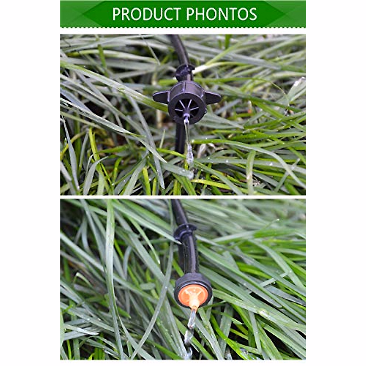 Balter-D 200 Pack Irrigation Drip Support Stakes 1/4 Inch Tubing Hose Holder