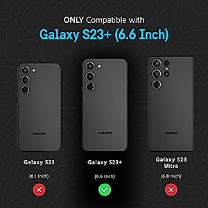 Pelican Ranger - Samsung Galaxy S23 Plus Case [6.6"] [15FT MIL-STD Drop Protection] [Wireless Charging] Phone Case For Samsung Galaxy S23 Plus - Slim, Rugged Cover W/ Anti Scratch Technology - Black