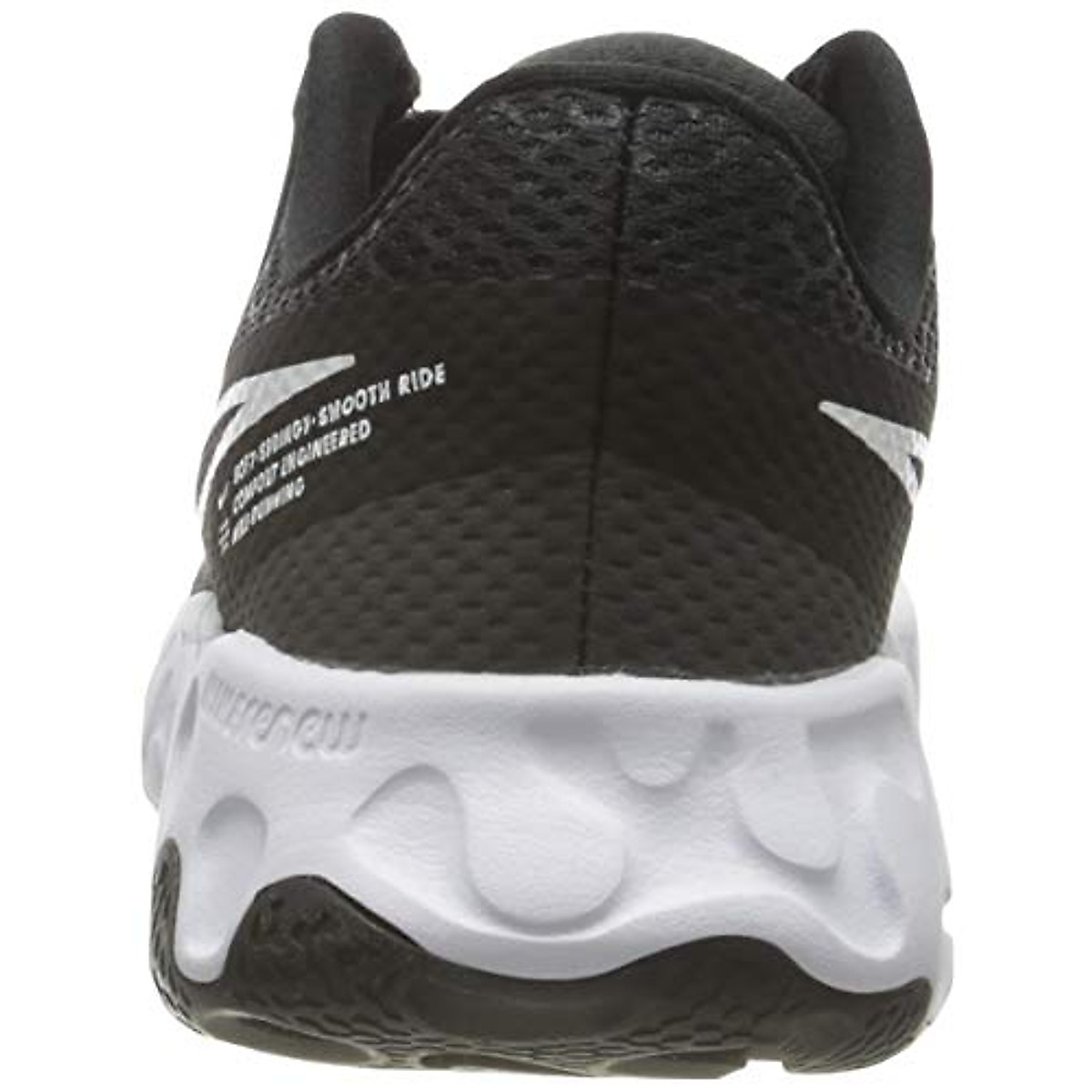 NIKE Women's Running Shoe, Black White Dk Smoke Grey, 6.5