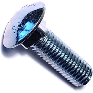 Hard-to-Find Fastener 014973232108 Carriage Bolts, 5/8-11 x 2, Piece-25, zinc