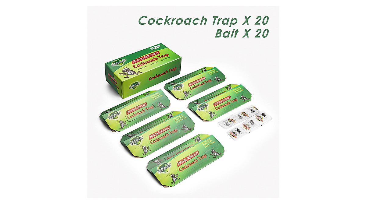 (20 Pack) Roach Traps Indoor,Roach Killer Indoor Infestation, Cockroach ...