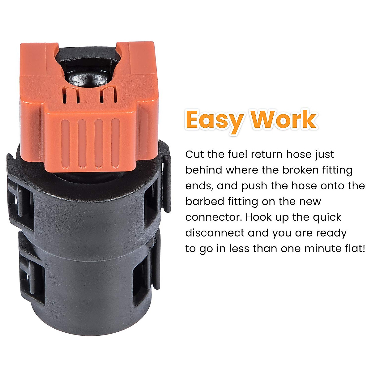 Fuel Return Line Connector for Ford 6.7L Powerstroke 2017-2020