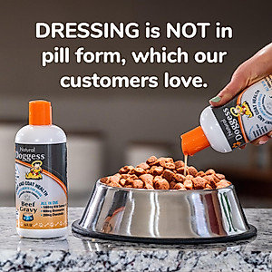 DOGGESS Dressing Best Hip and Joint Supplement for Dogs, Glucosamine & Chondroitin/Joint Health/Salmon Oil for Dogs Skin and Coat Health, Delicious Beef Gravy Flavor - 16 Oz Pack of 1