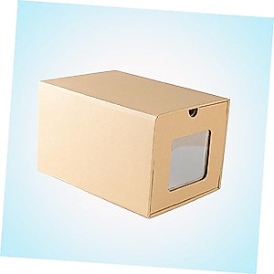 Cabilock Foldable Drawer Type Thickened Paper Easy Install Sturdy Tear-resistant Shoe Storage Case for High Heels