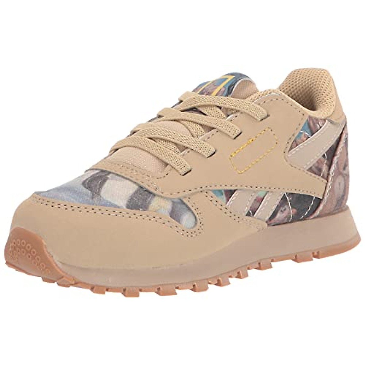 Reebok Baby Classic Leather Sneaker, National Geographic/Utility Beige/Soft Camel, 4 US Unisex Infant