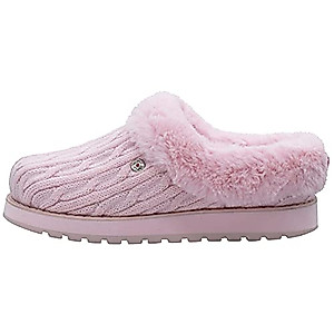 Skechers BOBS from Women's Keepsakes Ice Angel Slipper, Light Pink, 9 M US