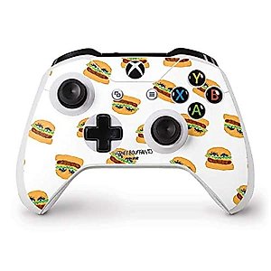 Skinit Decal Gaming Skin Compatible with Xbox One S Controller - Officially Licensed Bouffants and Broken Hearts Cute Burgers Design