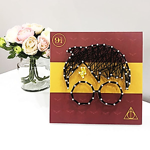 craftstring String Art Kit for Kids and Adults, All-in-One, DIY 2 Large String Art Canvases-Harry Potter and Owl Edition