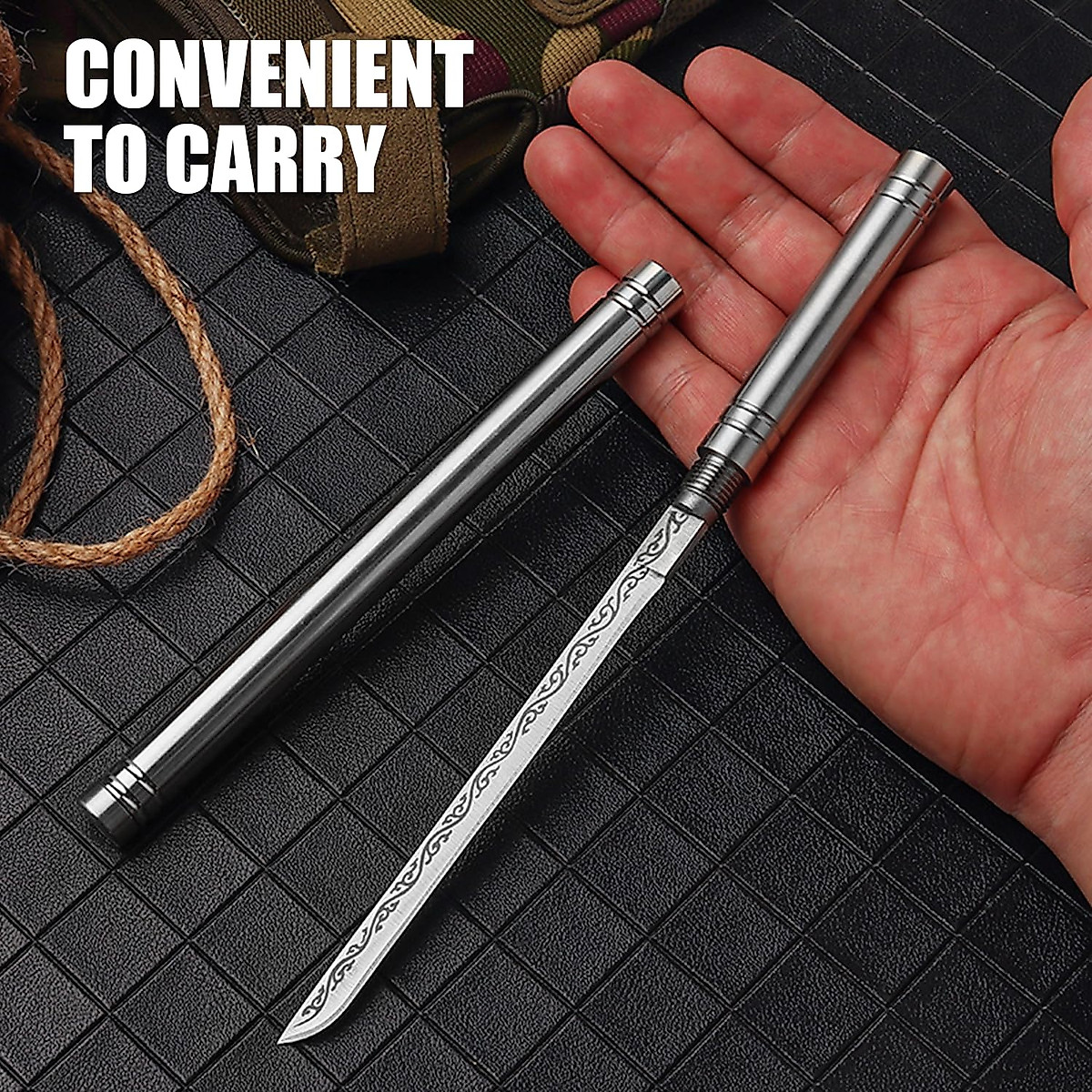 Neiiewe Fruit Knifes - Multipurpose Outdoor Portable Fruit Knife with Sheath, Cuchillo Para Frutas - Portátil Para Exteriores Con Funda, Mini Stick Knife One Fruit Knife Japanese (1 Pcs)