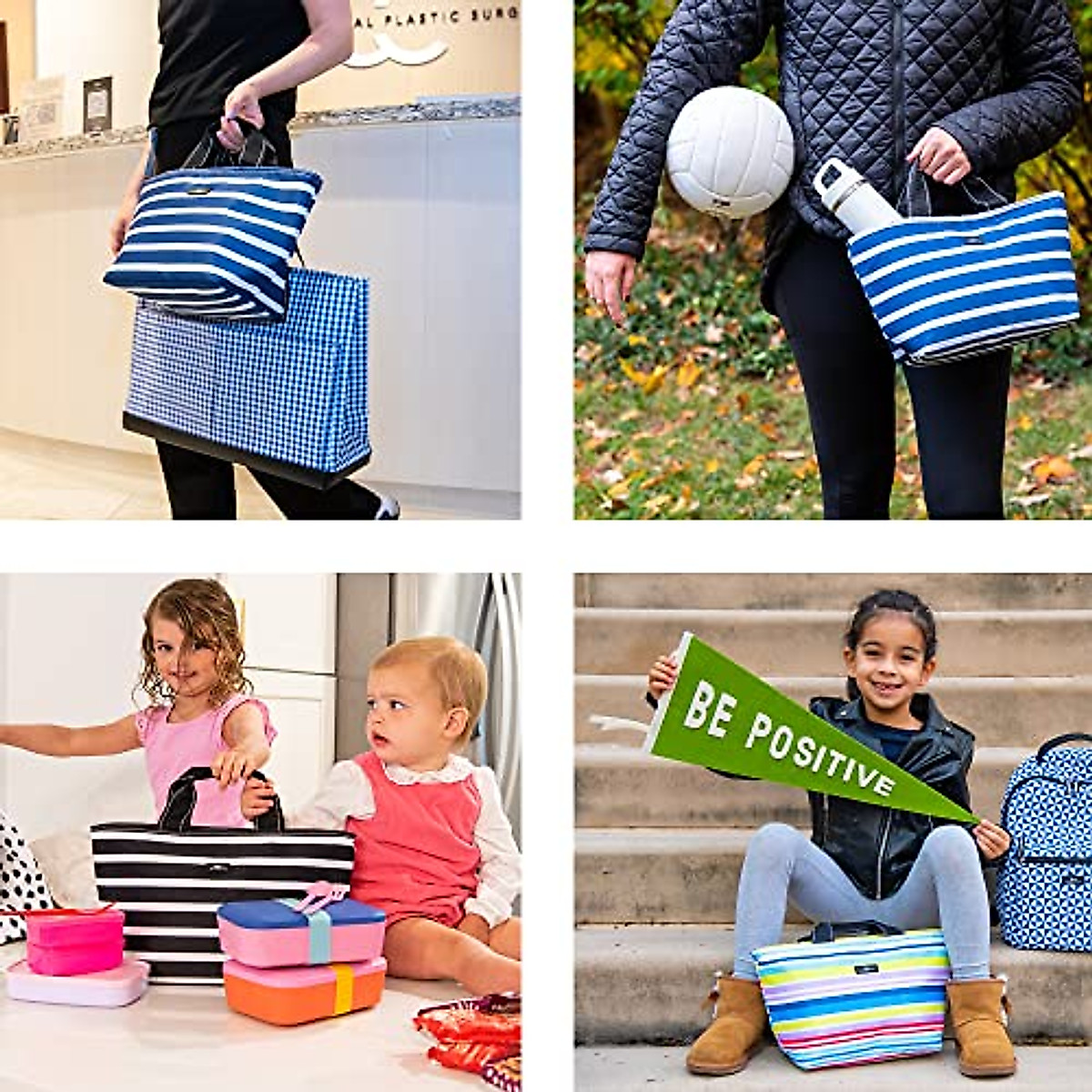 SCOUT Nooner Lunch Box - Lightweight, Insulated Lunch Bag with Outside Zip Pocket, Cooler For Women - Everyday, Beach Cooler