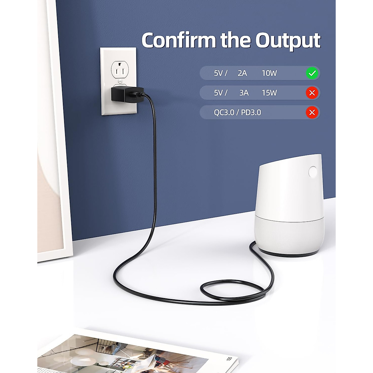 Charger Fit for JBL Charge 5, JBL Clip 4, JBL GO 3,JBL Tuner 2 Wireless Earphones Bluetooth Speakers Charging Cable Replacement Power Supply Cord