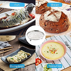 Turbokey 10.8 Inch Cooker Rack 2 Pack Pressure Canner Rack with 3 Short and 3 Tall Detachable Legs Stainless Steel Food Steamer Racks for Cooking,Toast,Bread,Salad,Baking (10.8"/275mm)