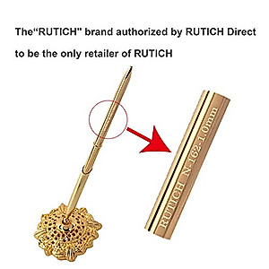 RUTICH Hollow Round Pen Holder Signing Pen Set for Wedding Bridal Engagement Valentine's Day Favors,Golden