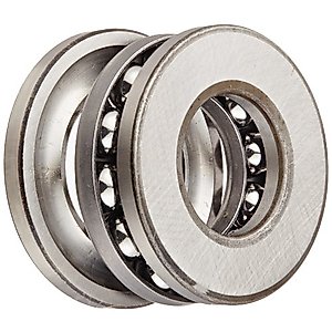 FAG 51204 Grooved Race Thrust Bearing, Single Row, Open, 90° Contact Angle, Steel Cage, Metric, 20mm ID, 40mm OD, 14mm Width, 5600rpm Maximum Rotational Speed, 8500lbf Static Load Capacity, 5000lbf Dynamic Load Capacity
