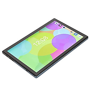 HEEPDD 10.1 Inch Tablet, 100-240V 4GB 32GB Blue Calling Tablet 5MP Front 13MP Rear 2.4G 5G Dual Band with OTG Cable for Android 8.1 (US Plug)