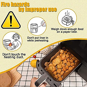 Air fryer liners for Ninja,paper air fryer liners disposable,Power xl air fryer liners 8.6''*5.5'',Air Fryer Disposable Paper Liner For Ninja DZ201 DZ401