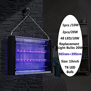 YUTCY Bug Zapper Replacement Light Bulbs 10W for 20W.LED Black Light 2-Pack