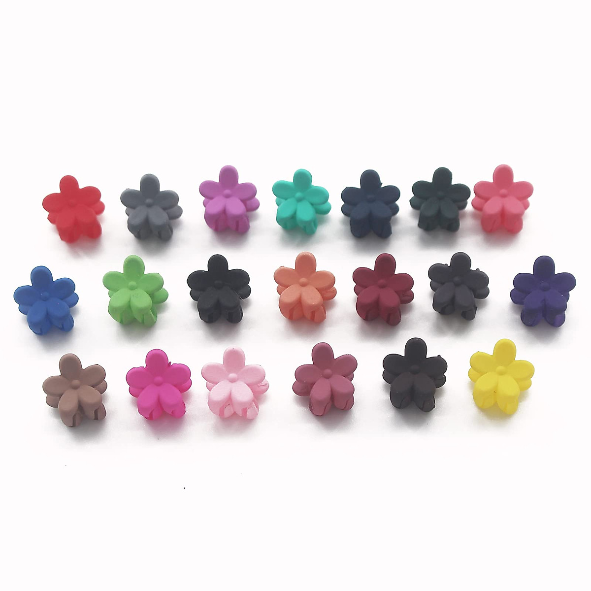 80 Piece Mini Hair Clips for Girls,Cute Candy Colors Flower Hair Pins for Toddlers Bangs Kids Children and Women Hair Bangs Little Clips Accessories