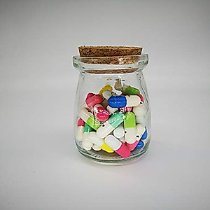 DIY Love Message Gifts for boyfriend or girlfriend 50Pcs Mixed Color in a Glass Bottle for Mother's Day Valentine's Day Father's Day