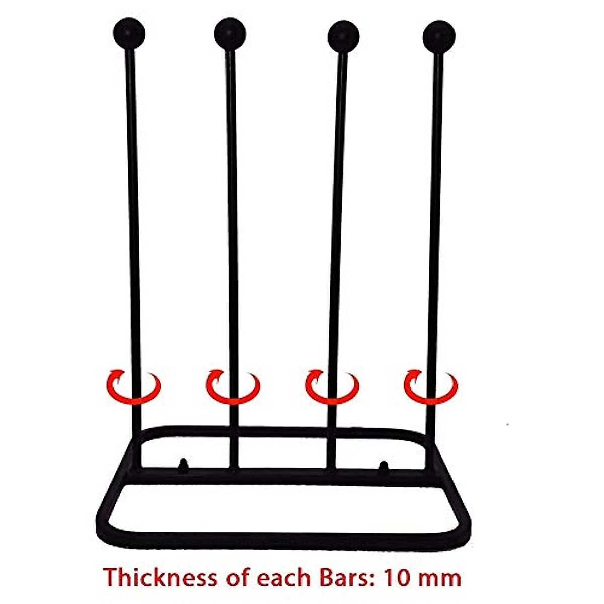 ARSUK Boot Rack Organizer for Tall Boots - Boot Storage Solutions for Entryway, Boot Stand & Holder for 2 Pair and 4 Pair - Free Standing Shoe Rack