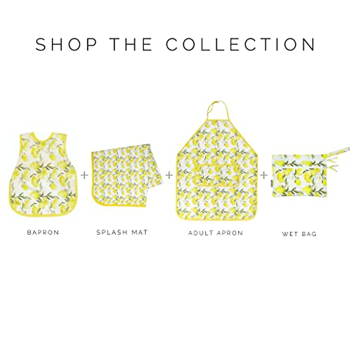 BapronBaby Fresh Lemon Bapron - Soft Waterproof Stain Resistant Bib - Machine Washable - 6m - 5yr - (Sz Baby/Toddler 6m-3T)