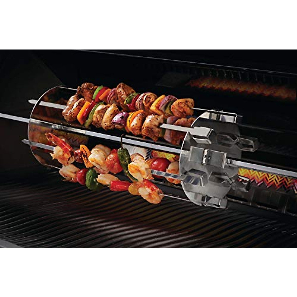 Napoleon 64008 Rotisserie Shish-Kebab Skewer Set Grill Accessory, Stainless Steel
