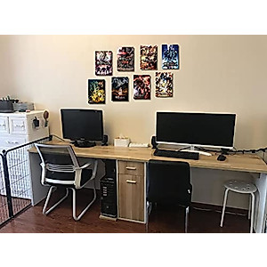 ePanda Manga AOT Poster Eren Jaeger Poster Eren Yeager Attack Anime on Titan Poster HD Printing Poster for Living Room Bedroom Boy Wall Art Decor,Kit,Set of 8 pcs,11.5" x 16.5"