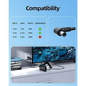 Power Cord Fit for Sony Smart TV XBR-43X800H XBR-49X800H XBR-49X800G XBR43X800H XBR49X800H XBR49X800G X800H 43-inch 49-inch Supply Adapter AC Charger