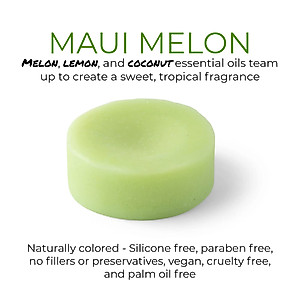 Suds & Co. Solid Conditioner Bar, Zero Waste Conditioner, Natural Conditioner For Hair, Sustainable, Eco-Friendly Hair Care – Maui Melon, 1.7 Ounce