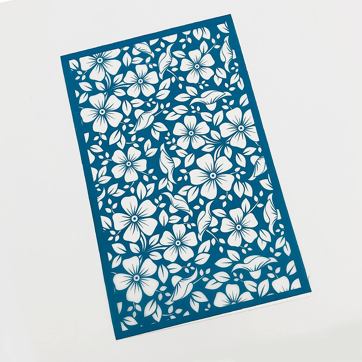 Flower Silk Screen Stencils Reusable Silkscreen-Print Kit Stencils Mesh-Transfers Stencil for DIY Printing On Clay-Decor Flower Silk Screen Stencils