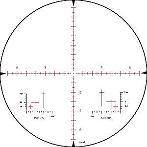 Hi-Lux Optics M1200 Art Scope with Illuminated Reticle, Red