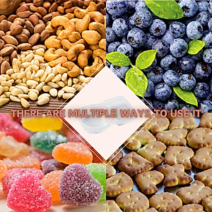 5PCS Double Compartment Condiment Containers with Lids, Portable Reusable Sauce Container,2 Compartment Snack Containers for Condiments or Dips, 2024 New Disposable 2 Compartment Snack Containers