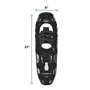Yukon Charlie's Carbon Spin Snowshoe, 8-inch x 25-inch