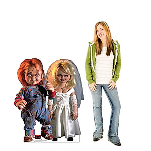 Cardboard People Advanced Graphics Chucky and His Bride Life Size Cardboard Cutout Standup - Bride of Chucky (1998 Film)