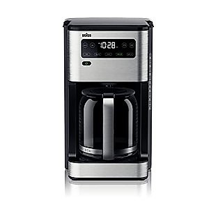 Braun KF5650BK Pure Flavor Coffee Maker, 14 cup, Black