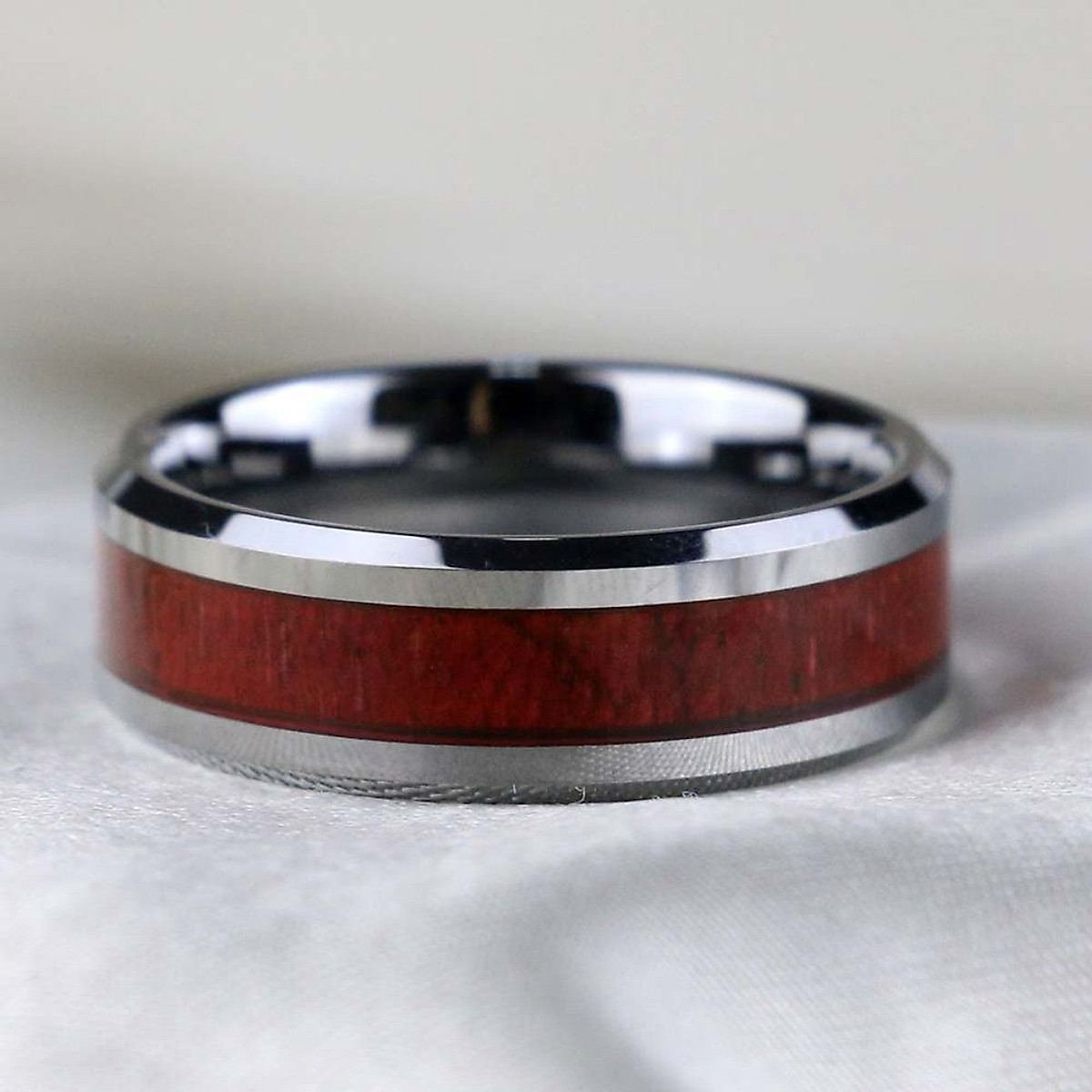 LOVERSRING Couple Ring Bridal Set His Hers White Gold Filled Heart cz Wedding Ring Band Set